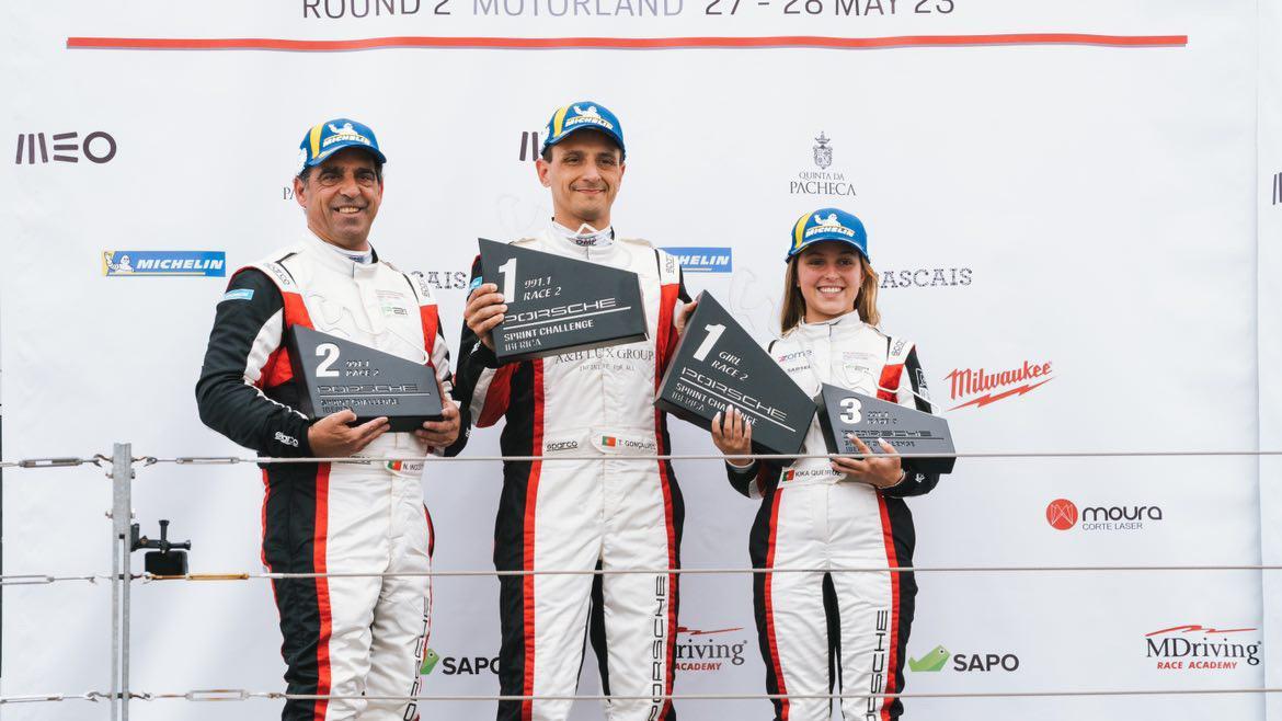 Francisca Queiroz subiu ao pódio na Porsche Sprint Challenge Ibérica ...